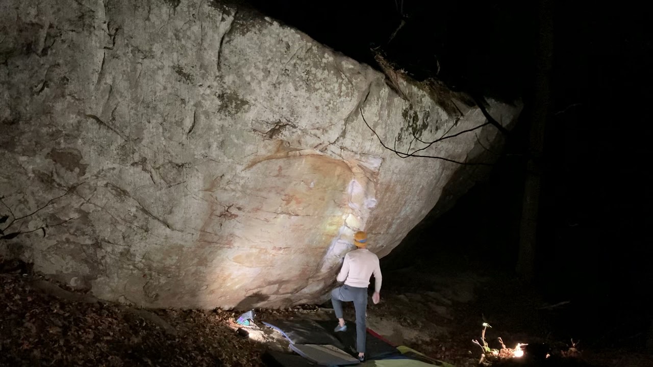 Half Moon Tilt v8 - The Dries, New River Gorge Bouldering - Watch Beta ...